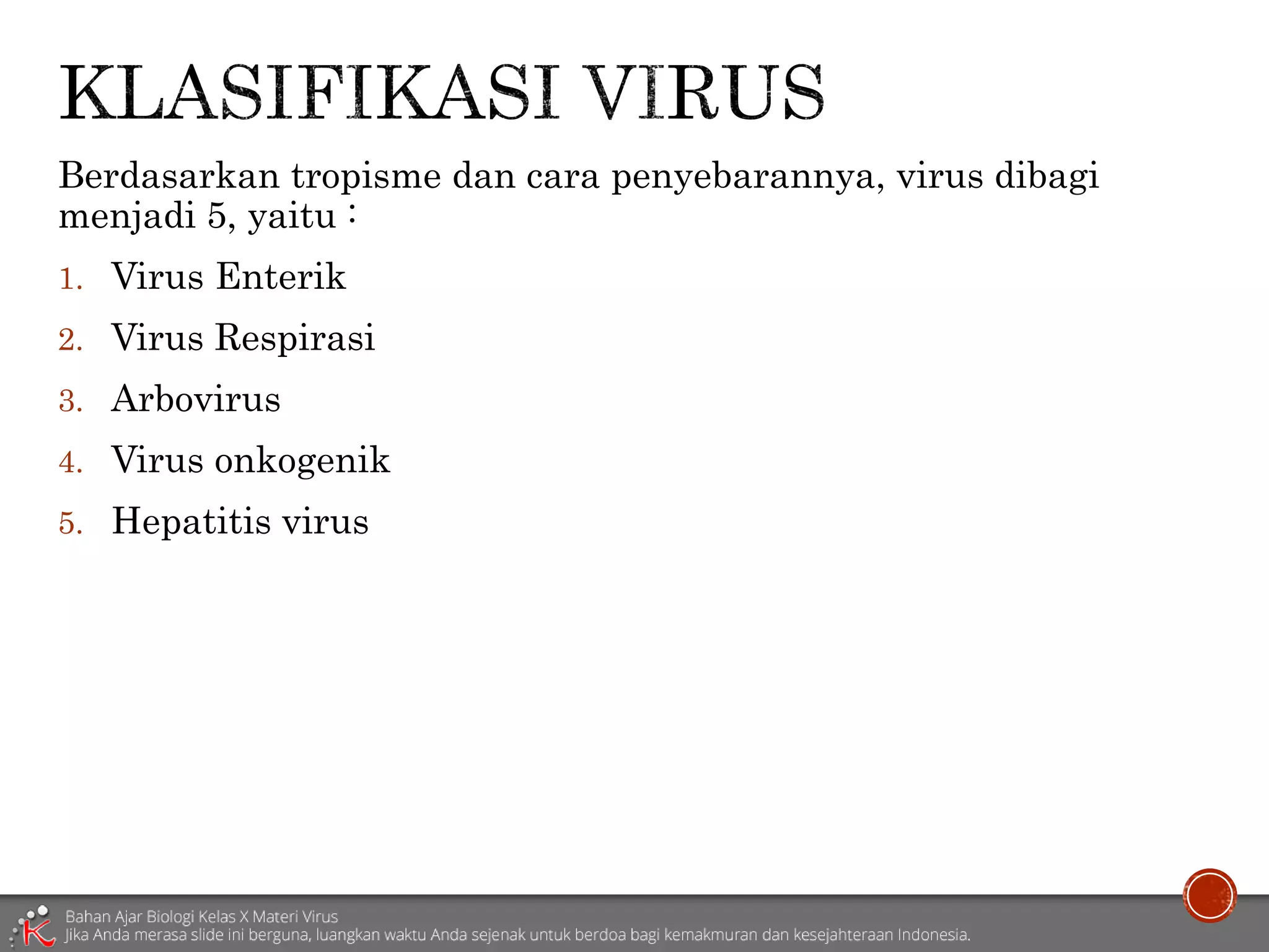 Presentasi virus | PPSX