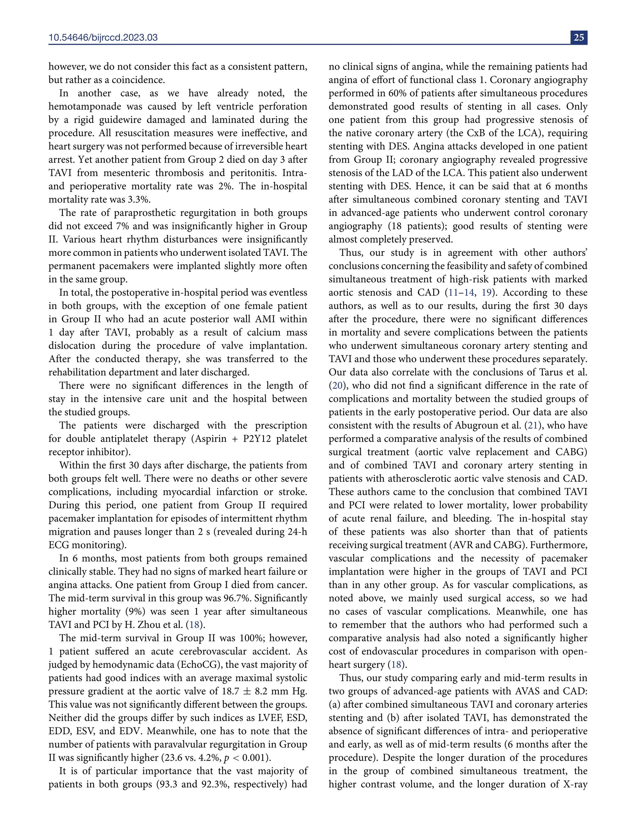 Simultaneous transfemoral endovascular procedures for aortic valve ...