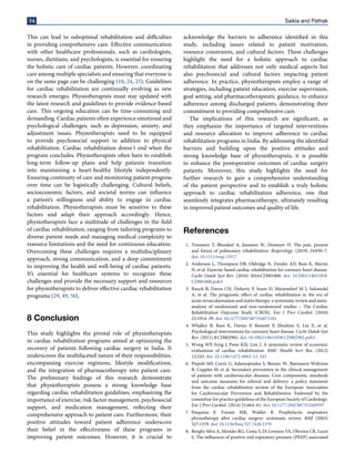 Cardiac rehabilitation adherence: A multifaceted approach | PDF
