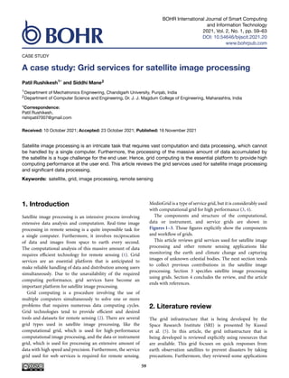 A case study: Grid services for satellite image processing | PDF