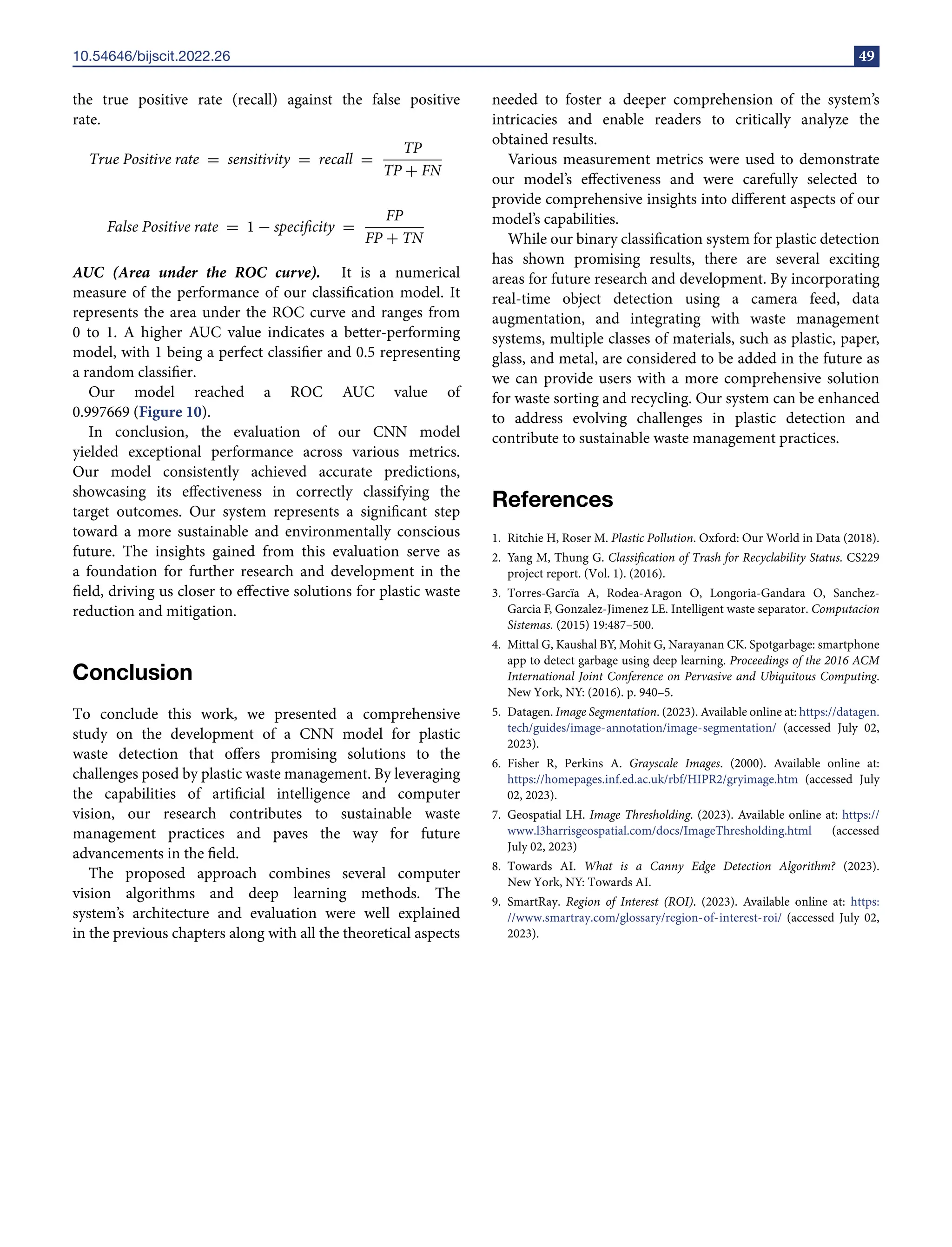 CNN-based plastic waste detection system | PDF