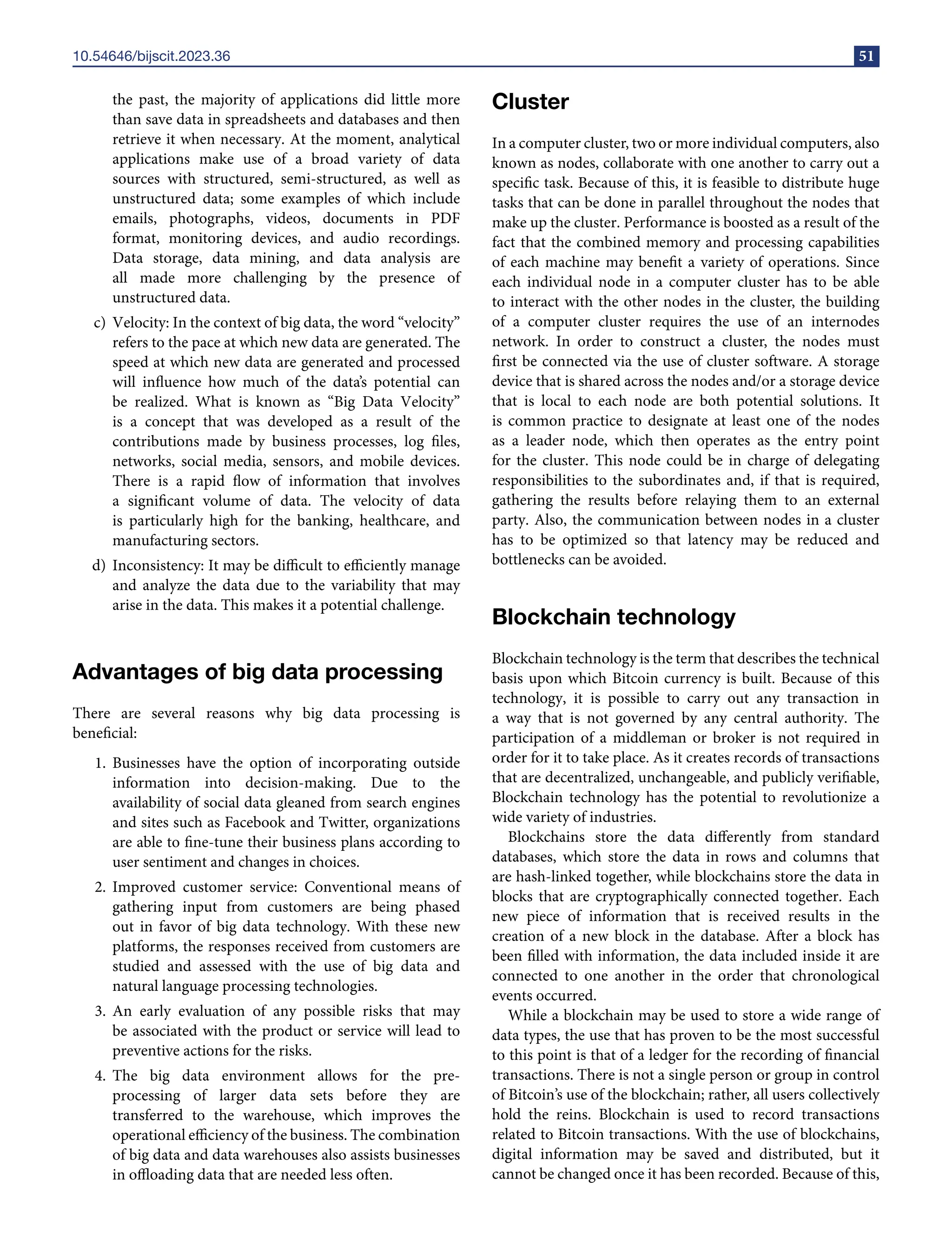 An Improvement In The Safety Of Big Data Using Blockchain Technology Pdf