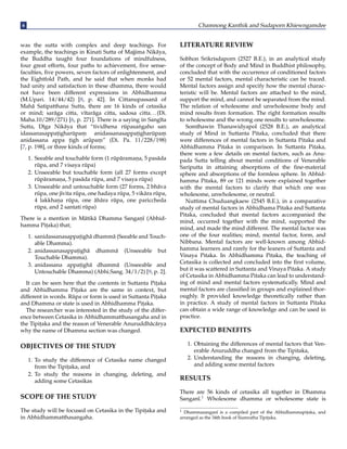 The Difference between Cetasika in Abhidhamma Pitaka and Abhidhammattha ...