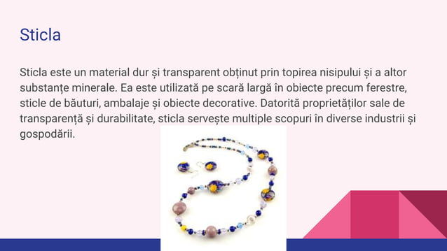 Bijuterii si gablonturi | PPTX