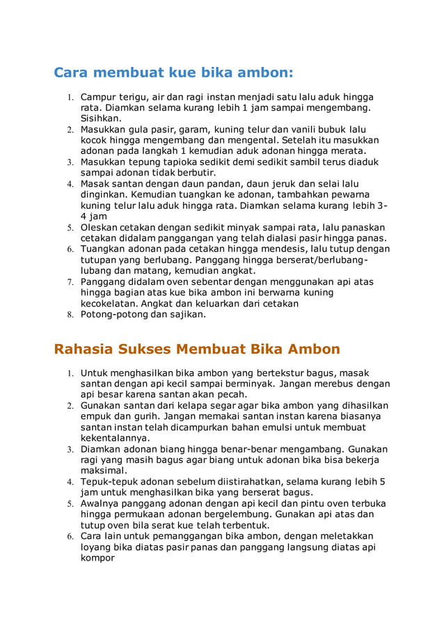 Bika ambon | PDF