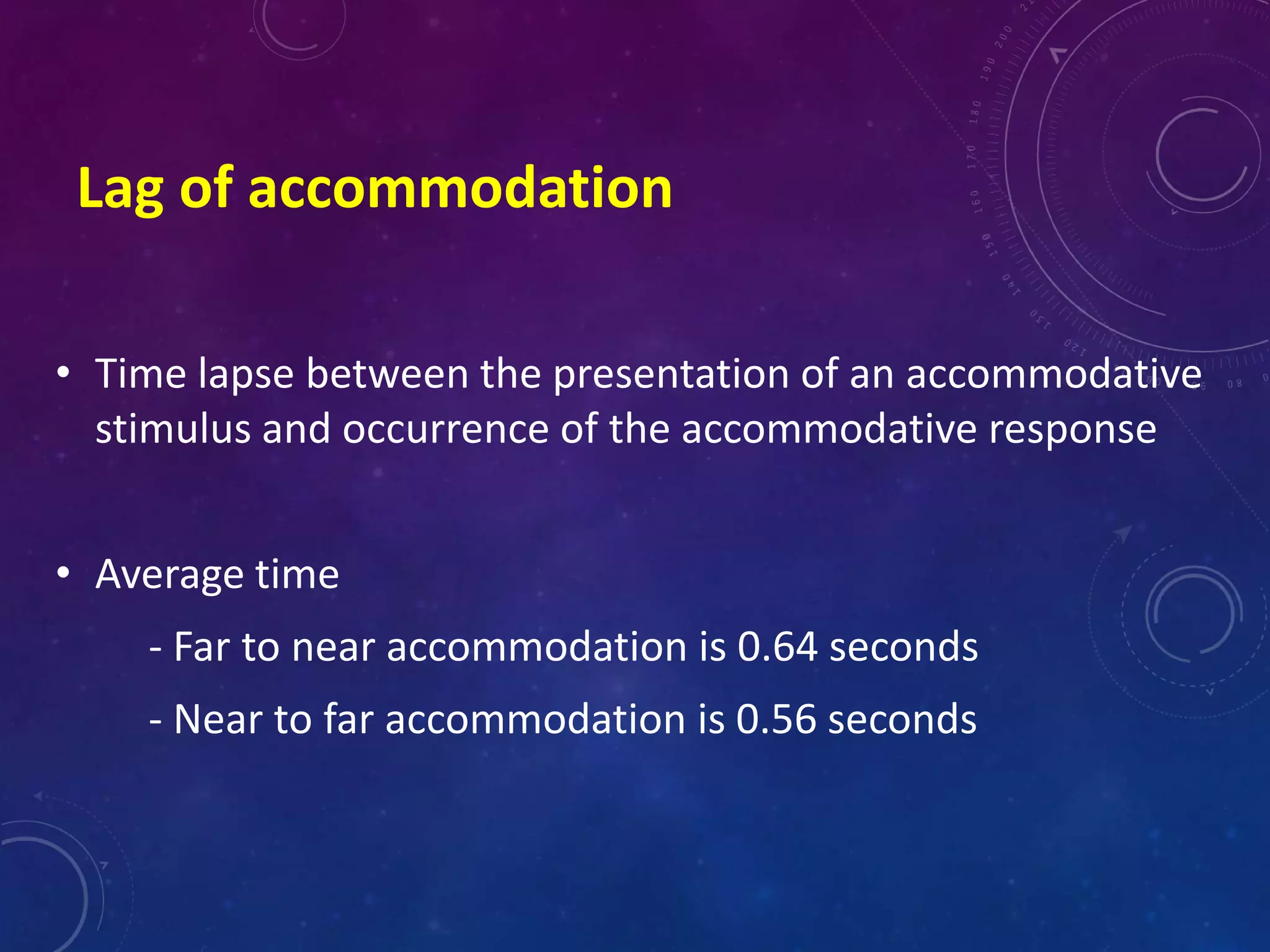 Accommodation/ Accommodation of Eye, Measurement of Accommodation of ...