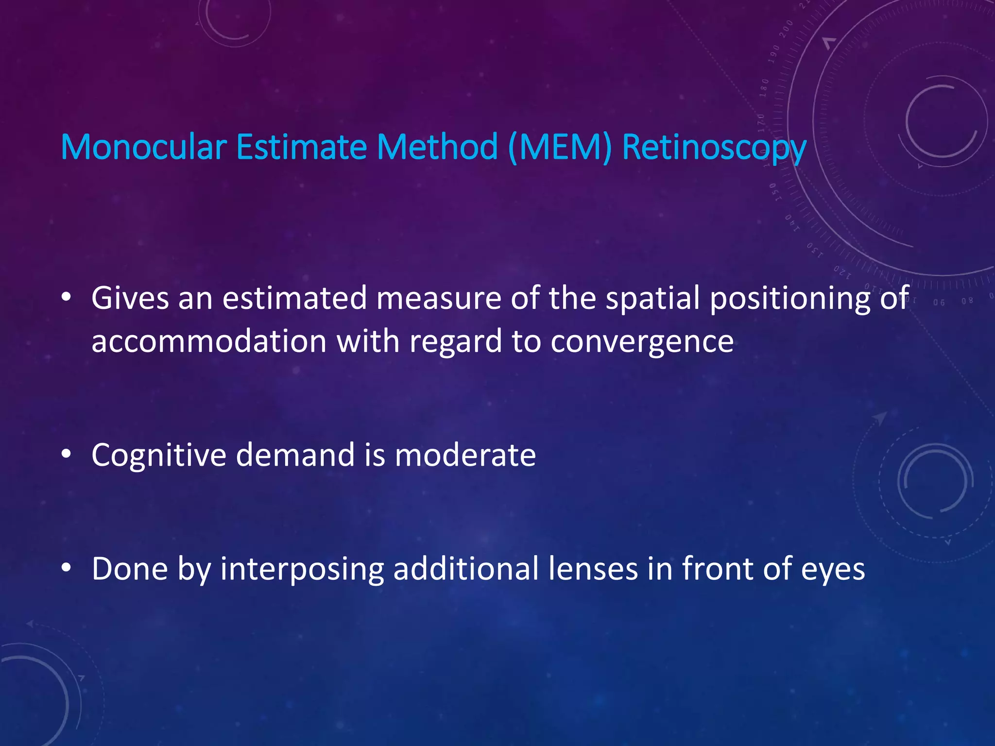 Accommodation/ Accommodation of Eye, Measurement of Accommodation of ...