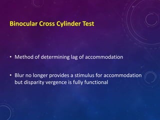Accommodation/ Accommodation of Eye, Measurement of Accommodation of ...