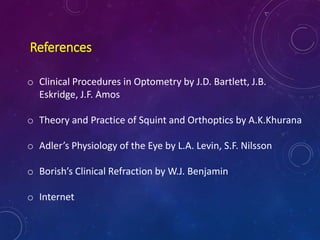 Accommodation/ Accommodation of Eye, Measurement of Accommodation of ...