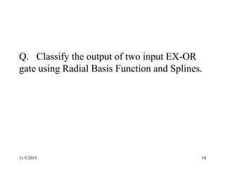 Radial Basis Function and Splines. | PPT