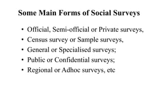 Social Survey Methods | PPTX