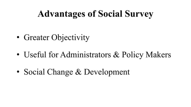 Social Survey Methods | PPTX