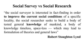 Social Survey Methods | PPTX