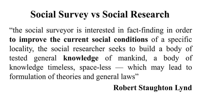 Social Survey Methods | PPTX