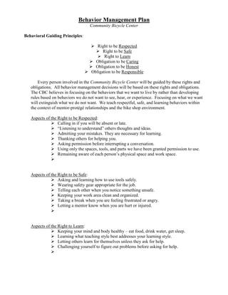 Bike Monkeys Mentor Manual | PDF