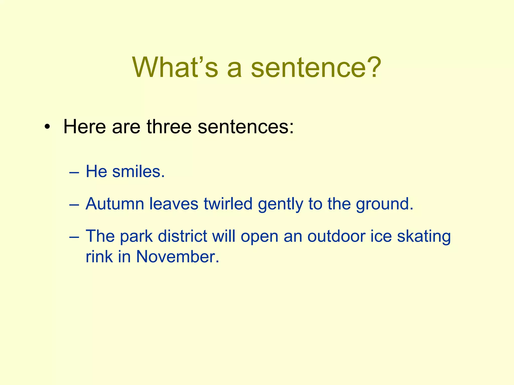 Sentence Bikes Part I | PPTX