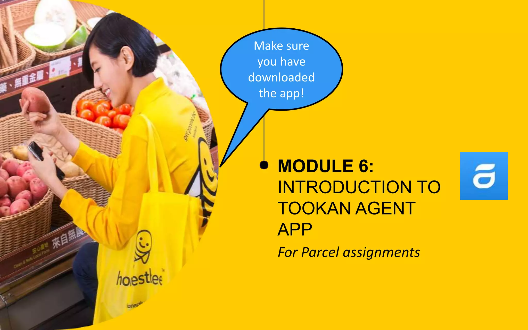 Biker 8. Introduction to Tookan Agent App | PPTX