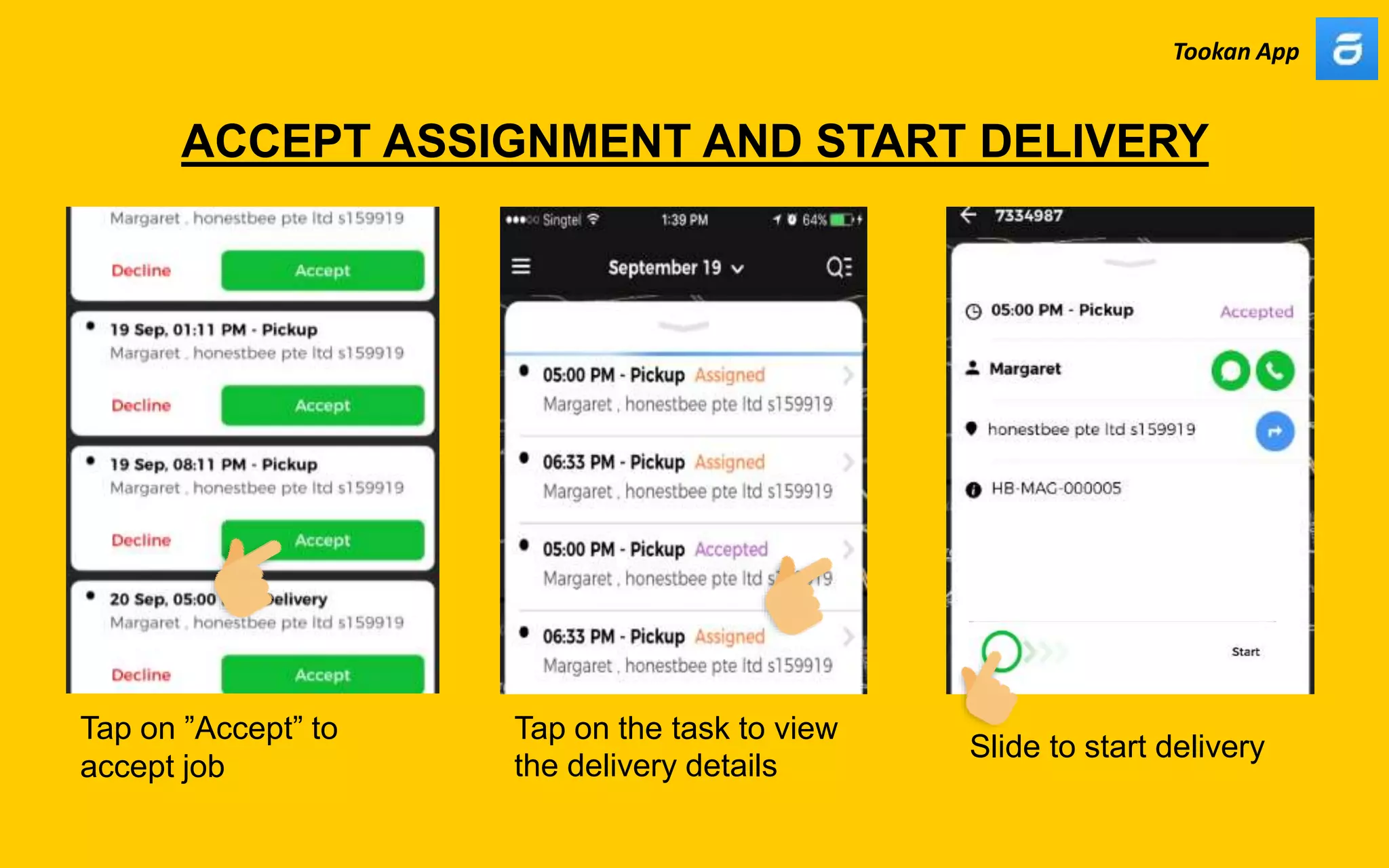 Biker 8. Introduction to Tookan Agent App | PPT