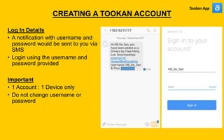 Biker 8. Introduction to Tookan Agent App | PPTX