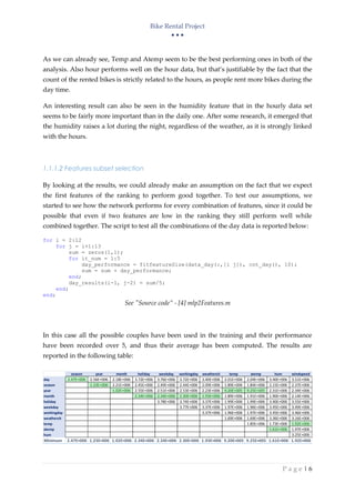Intelligent Systems Project: Bike sharing service modeling | PDF