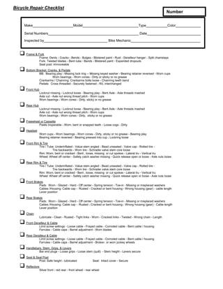 Inspection Sheet 2014 | PDF