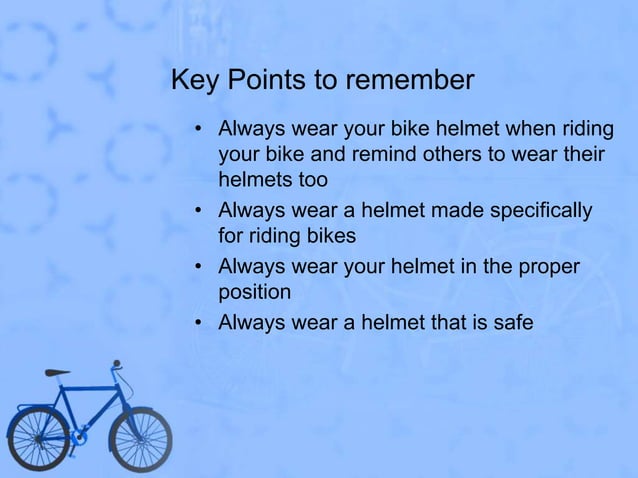 Bike safety 101 | PPTX