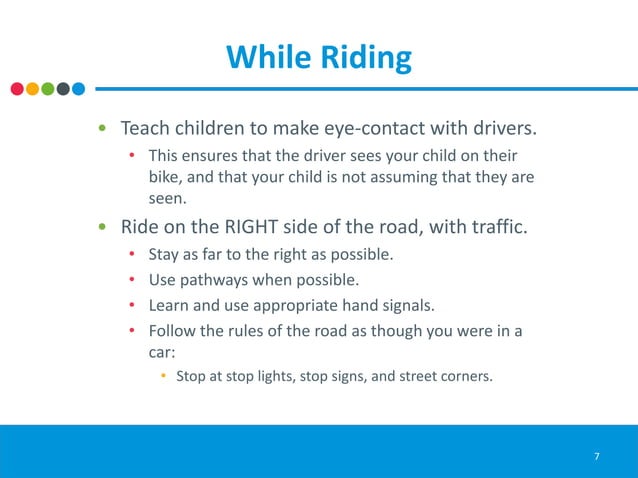 Bike Safety Presentation | PPTX