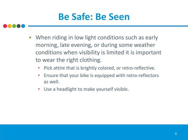 Bike Safety Presentation | PPTX