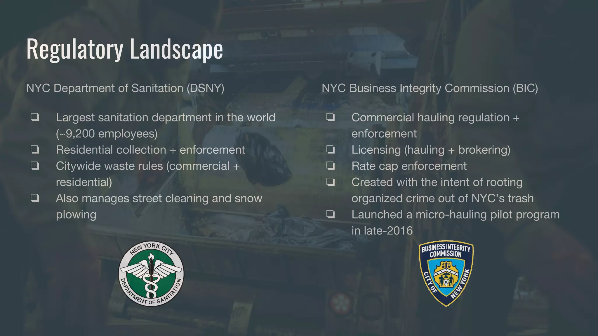 NYC: Micro Hauling & Commercial Waste | PDF