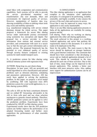 Bike sharing published papers | PDF