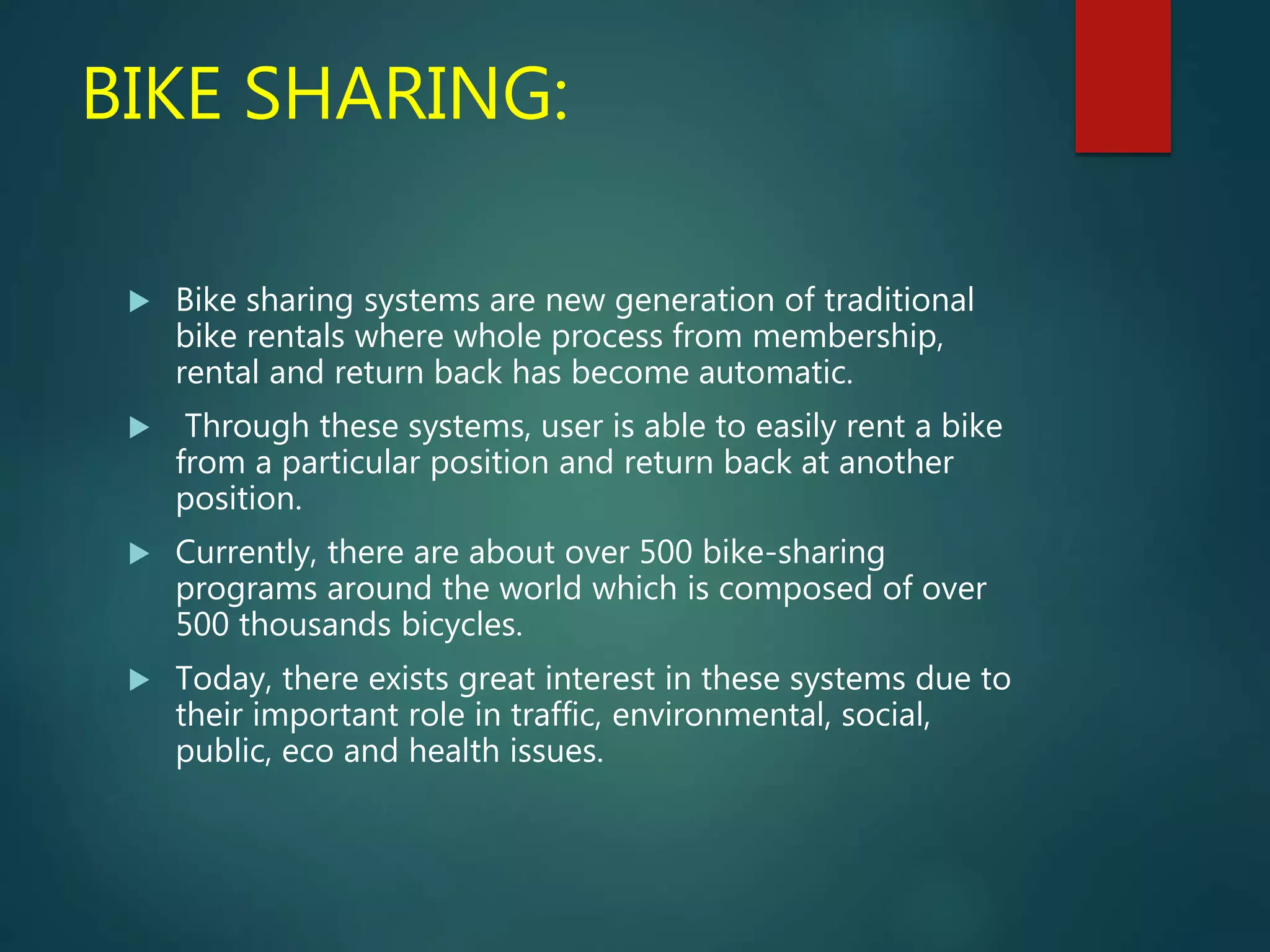 Bike sharing prediction | PPTX