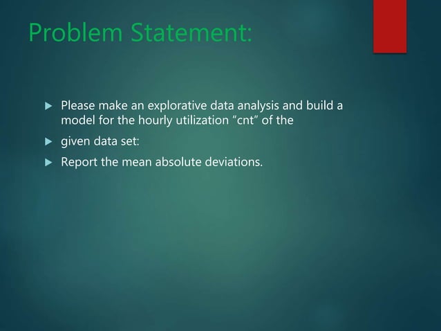 Bike sharing prediction | PPTX