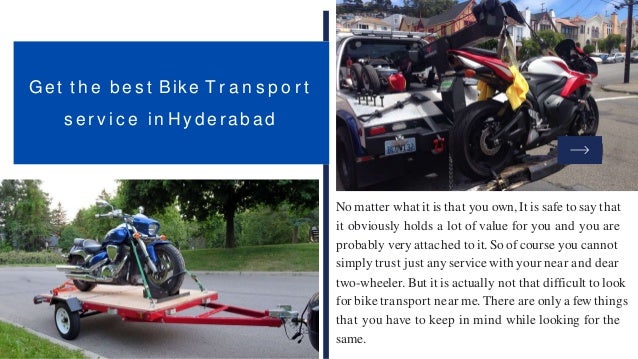 Get to know about two-wheeler transport services