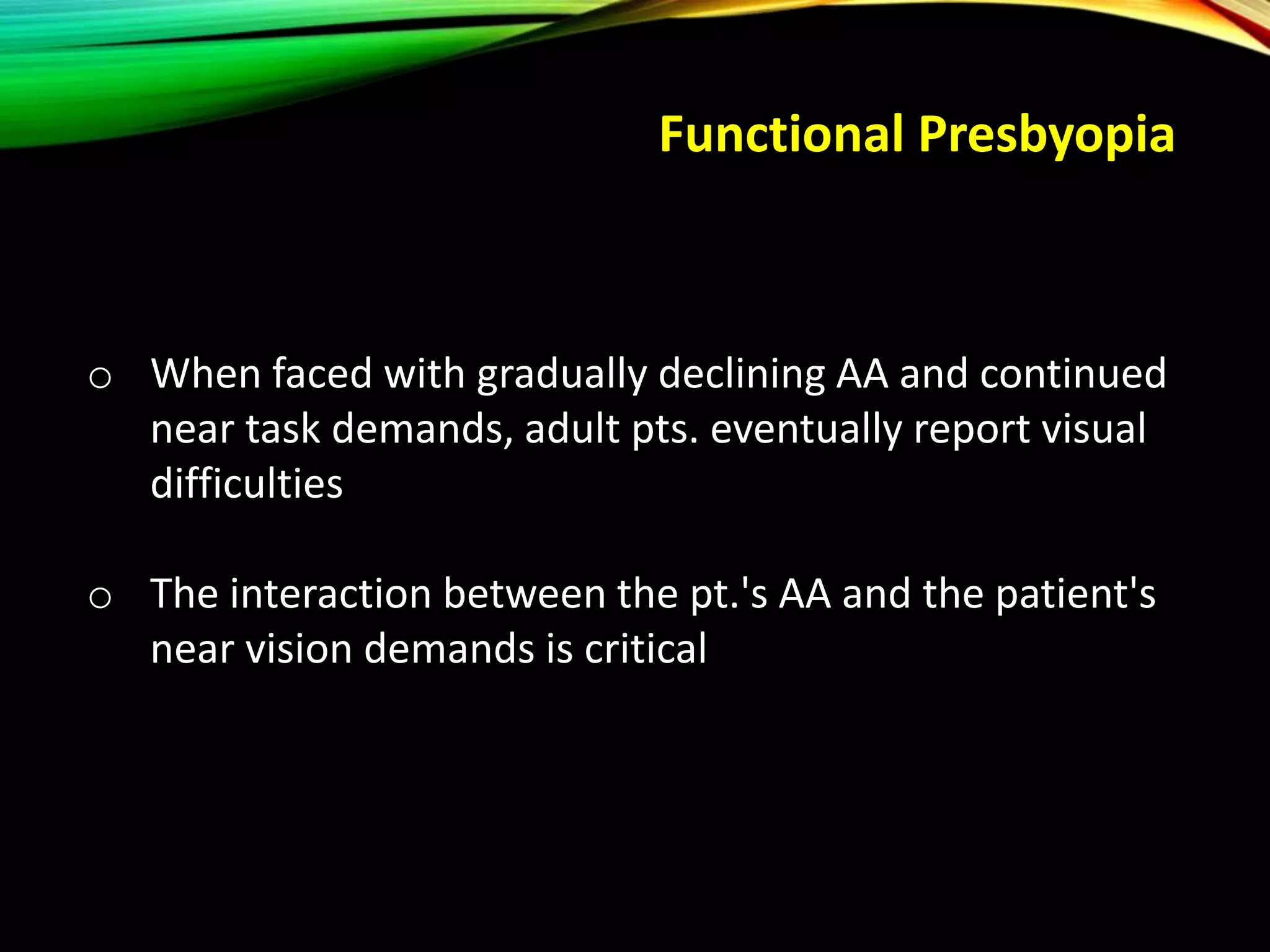 Presbyopia/ Methods of Presbyopic Addition Determination (healthkura ...