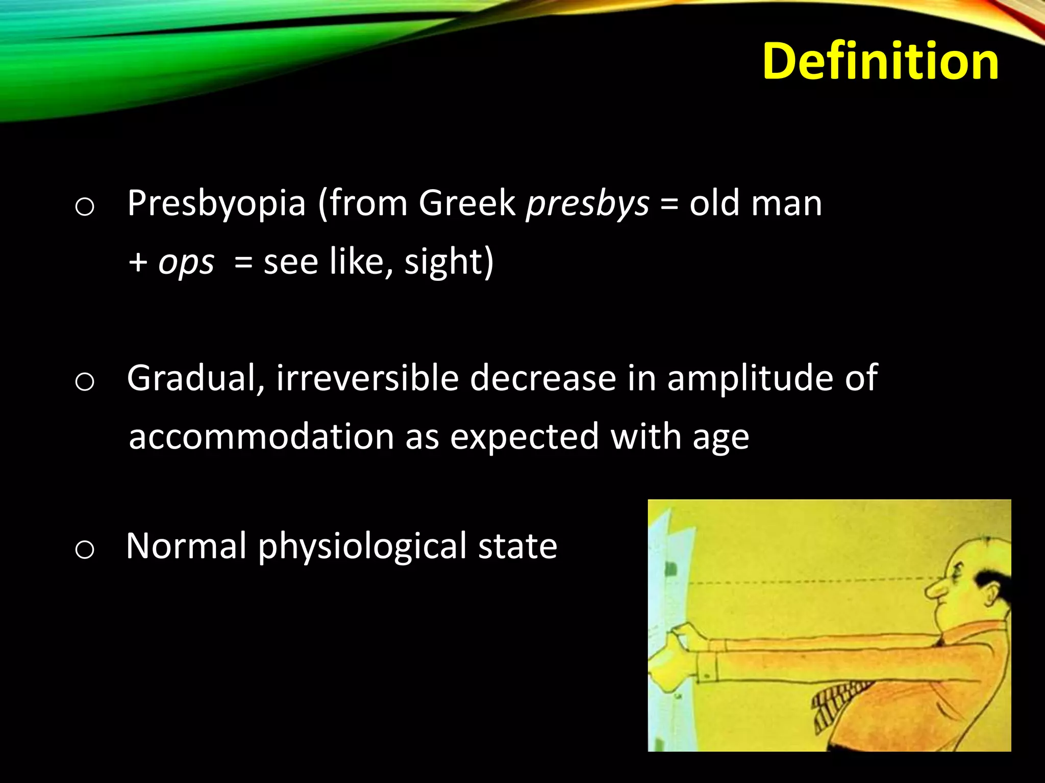 Presbyopia/ Methods of Presbyopic Addition Determination (healthkura ...