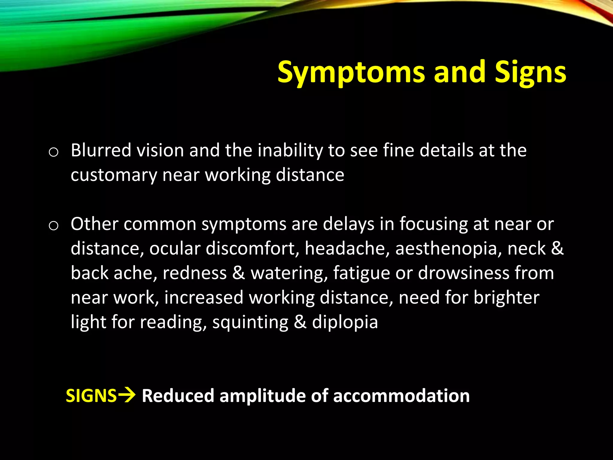 Presbyopia/ Methods of Presbyopic Addition Determination (healthkura ...