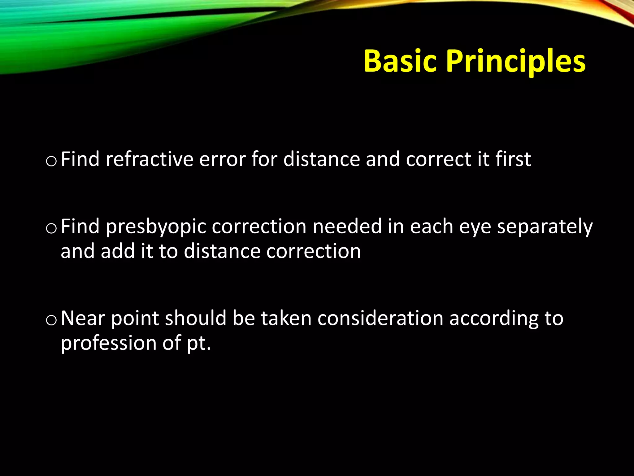 Presbyopia/ Methods of Presbyopic Addition Determination (healthkura ...