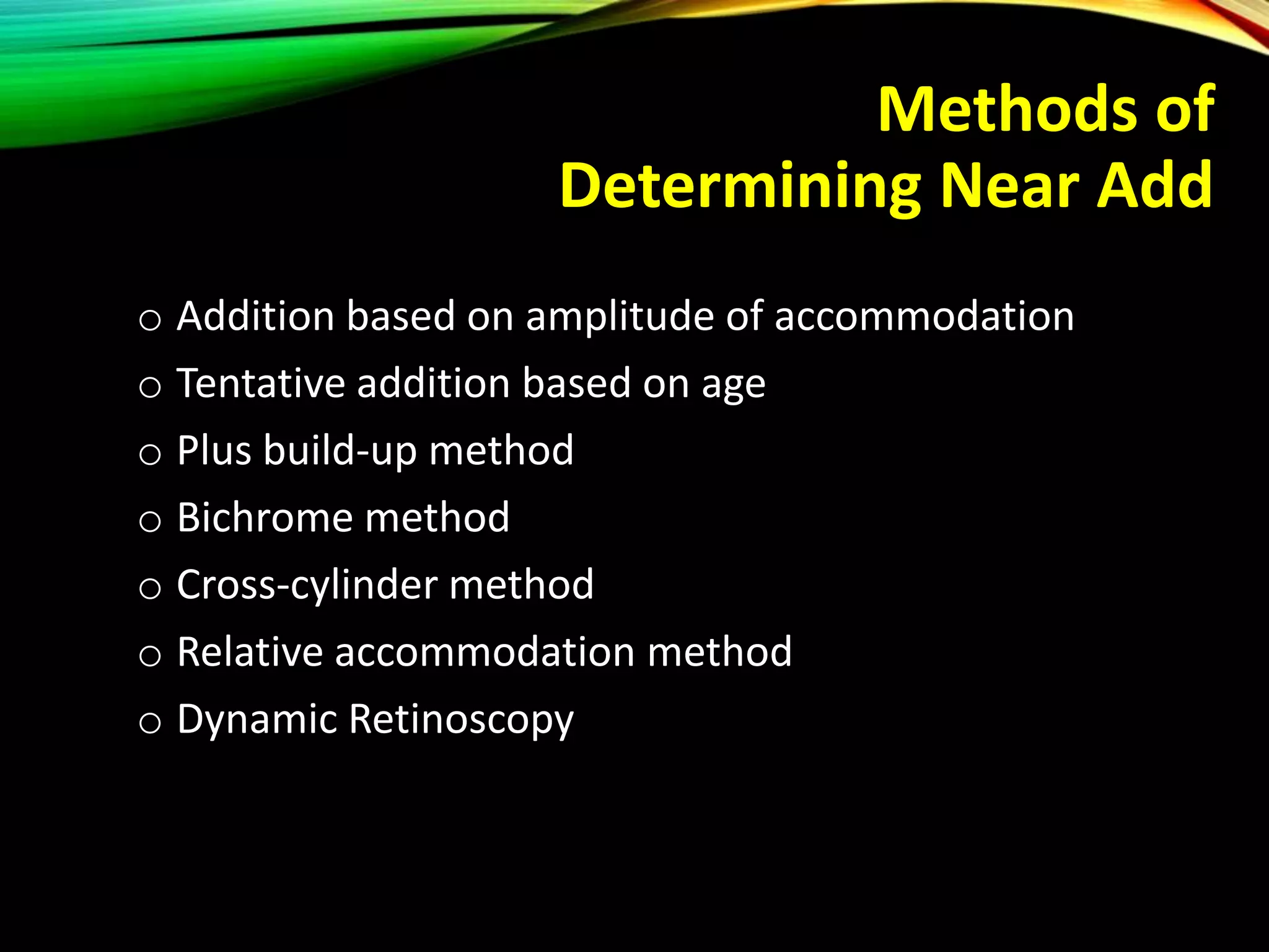 Presbyopia/ Methods of Presbyopic Addition Determination (healthkura ...