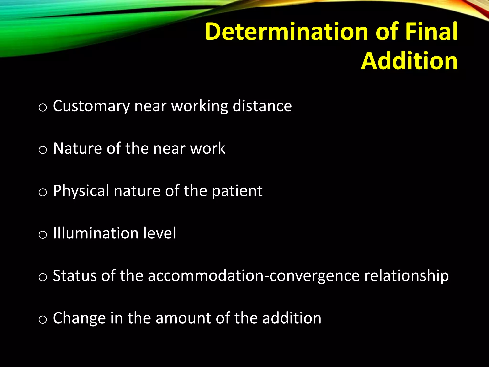 Presbyopia/ Methods of Presbyopic Addition Determination (healthkura ...