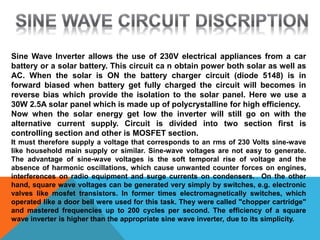AN ANALYSIS OF THE PURE SINE WAVE INVERTER | PPT