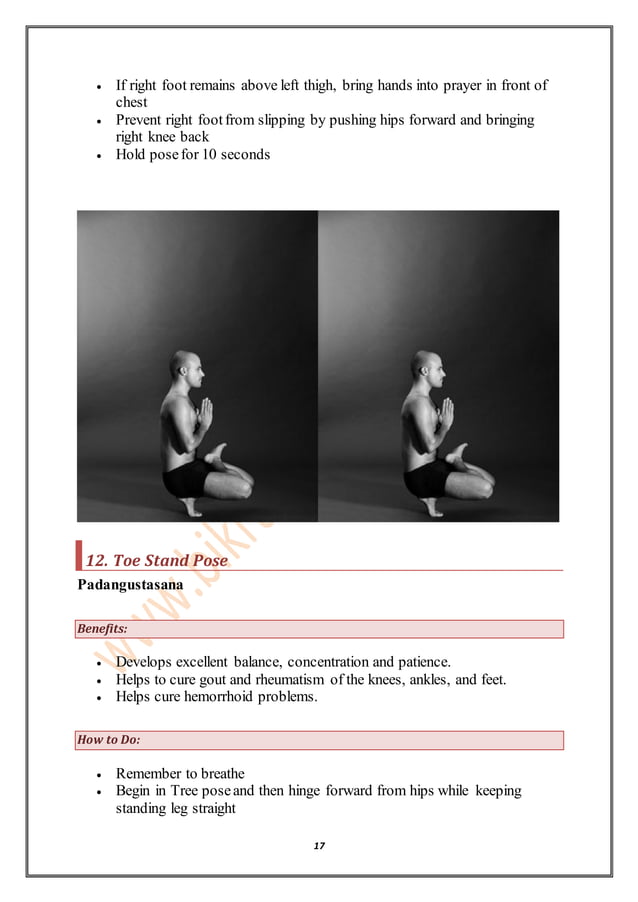 Get Detailed Guide of 26 Bikram yoga Poses & Benefits | PDF