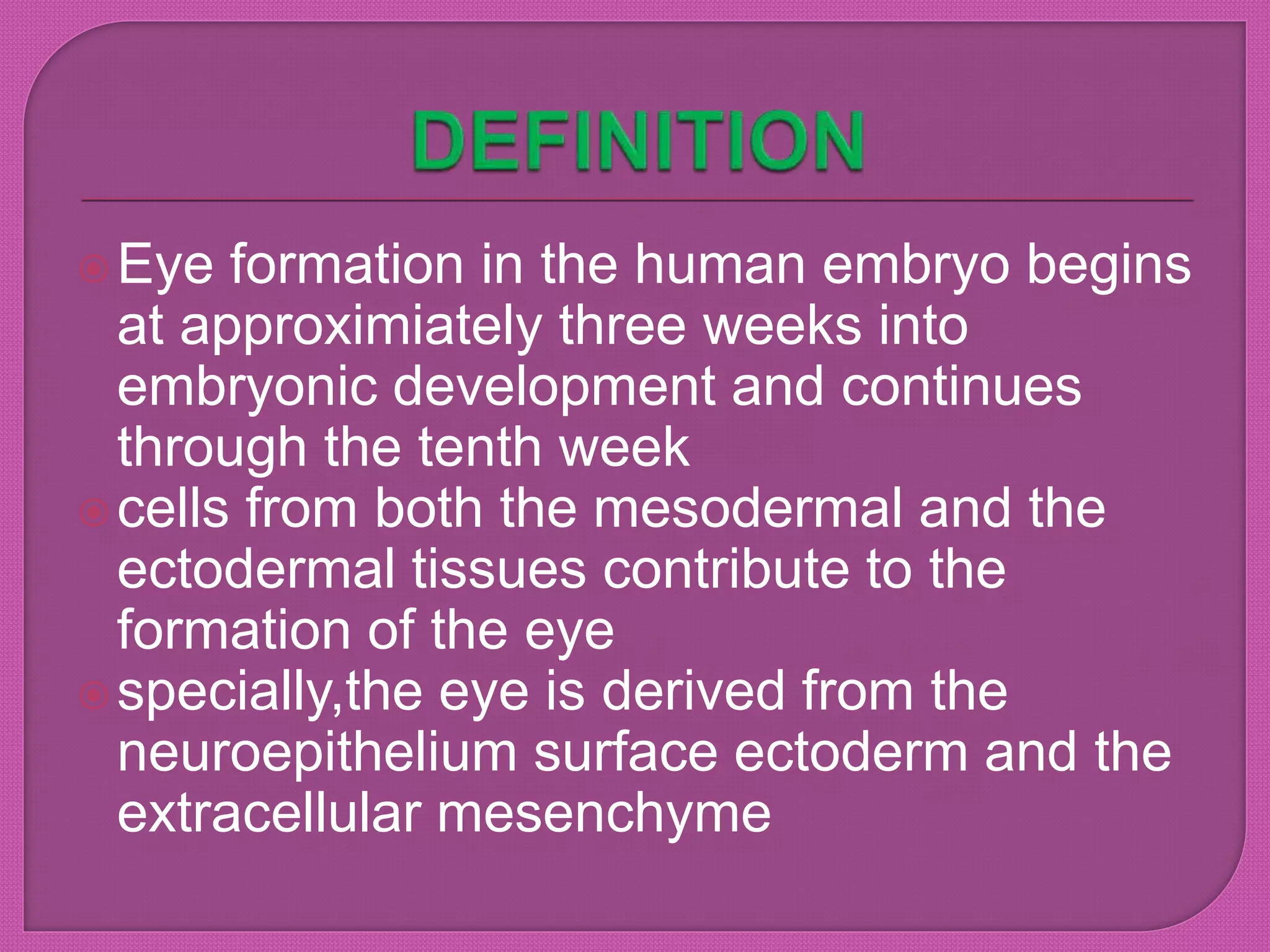 Ocular Embryology | PPTX
