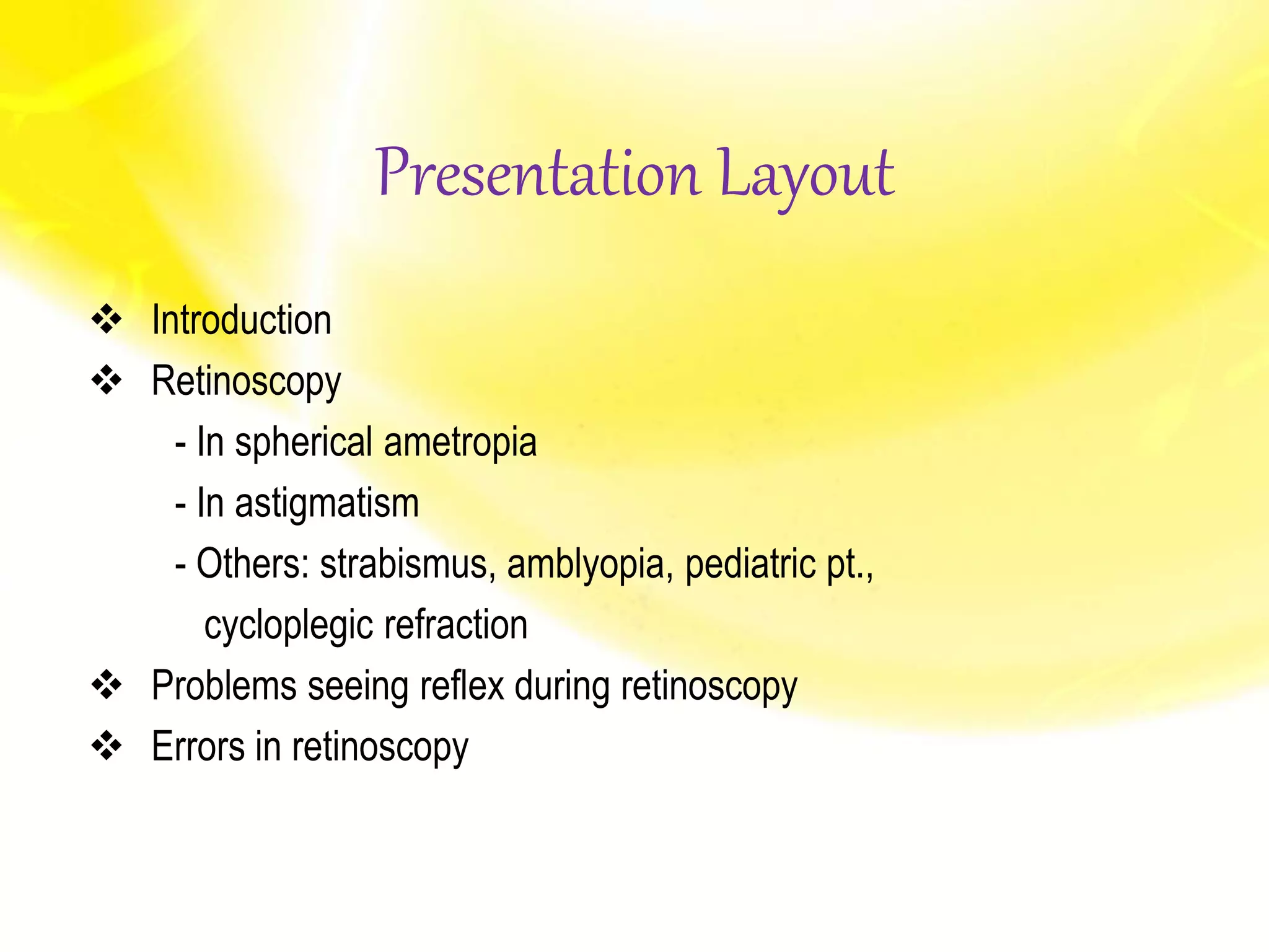 Retinoscopy/ Objective Refraction / Retinoscopy of eye (Principle ...
