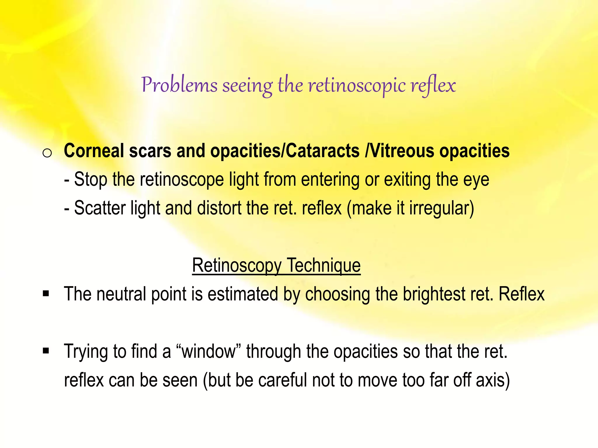 Retinoscopy/ Objective Refraction / Retinoscopy of eye (Principle ...