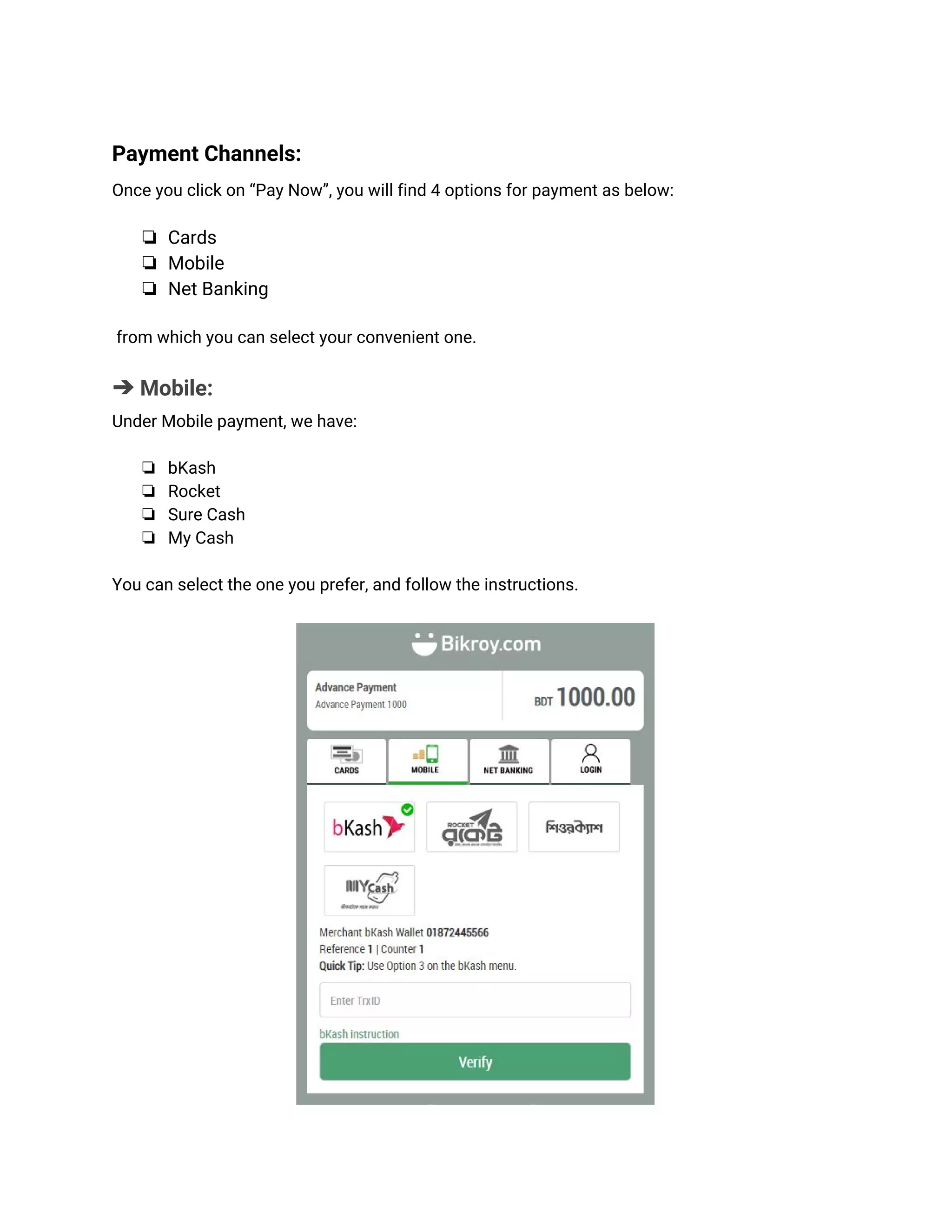 Introducing Bikroy's Payment Procedure | PDF
