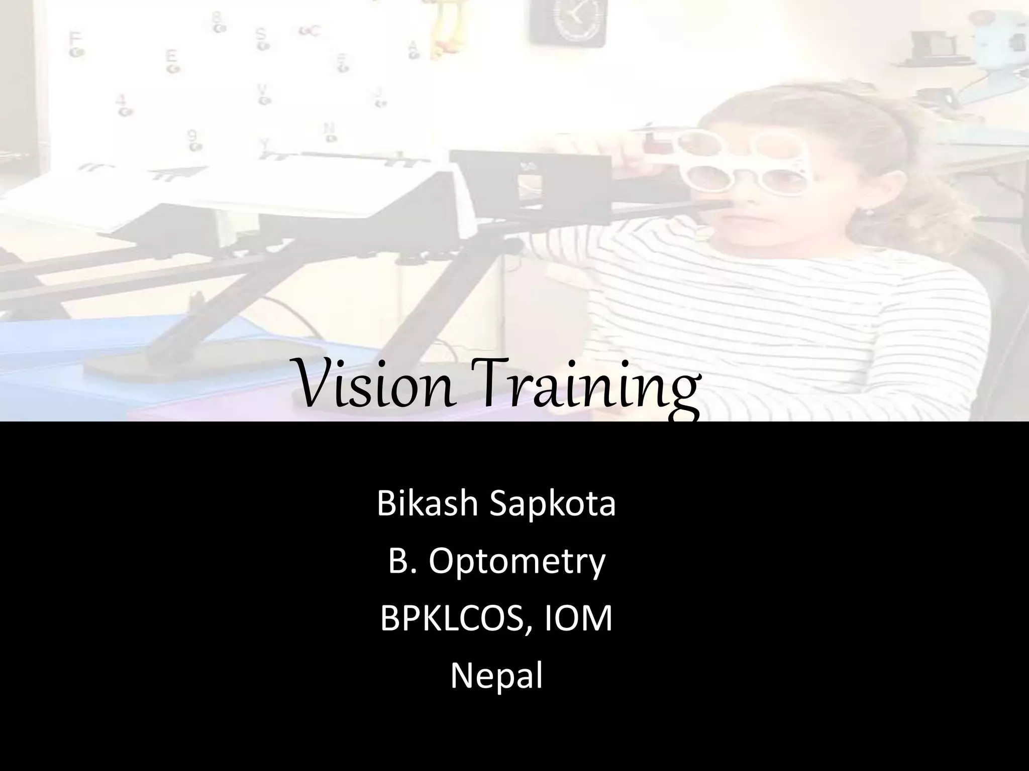 Vision Training/ Vision Therapy (Active/ Passive Vision Therapy ...