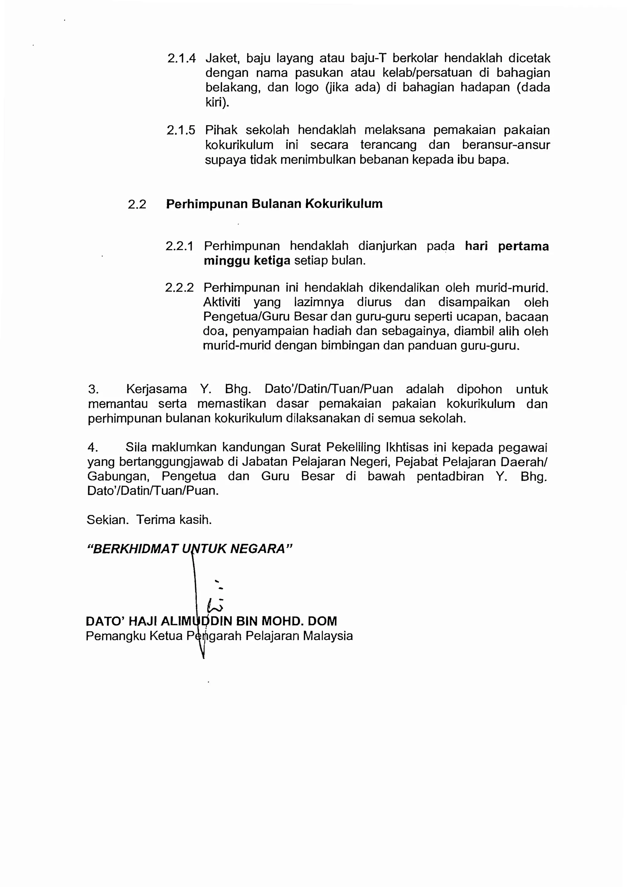 Garis Panduan Pemakaian Pakaian Ko (SPI BIL 8 2007) | PDF