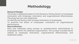 impact of employees motivation on organization effectiveness | PPT