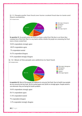 Project Work on Consumer Behavior in Fast Food Restaurants. Their ...