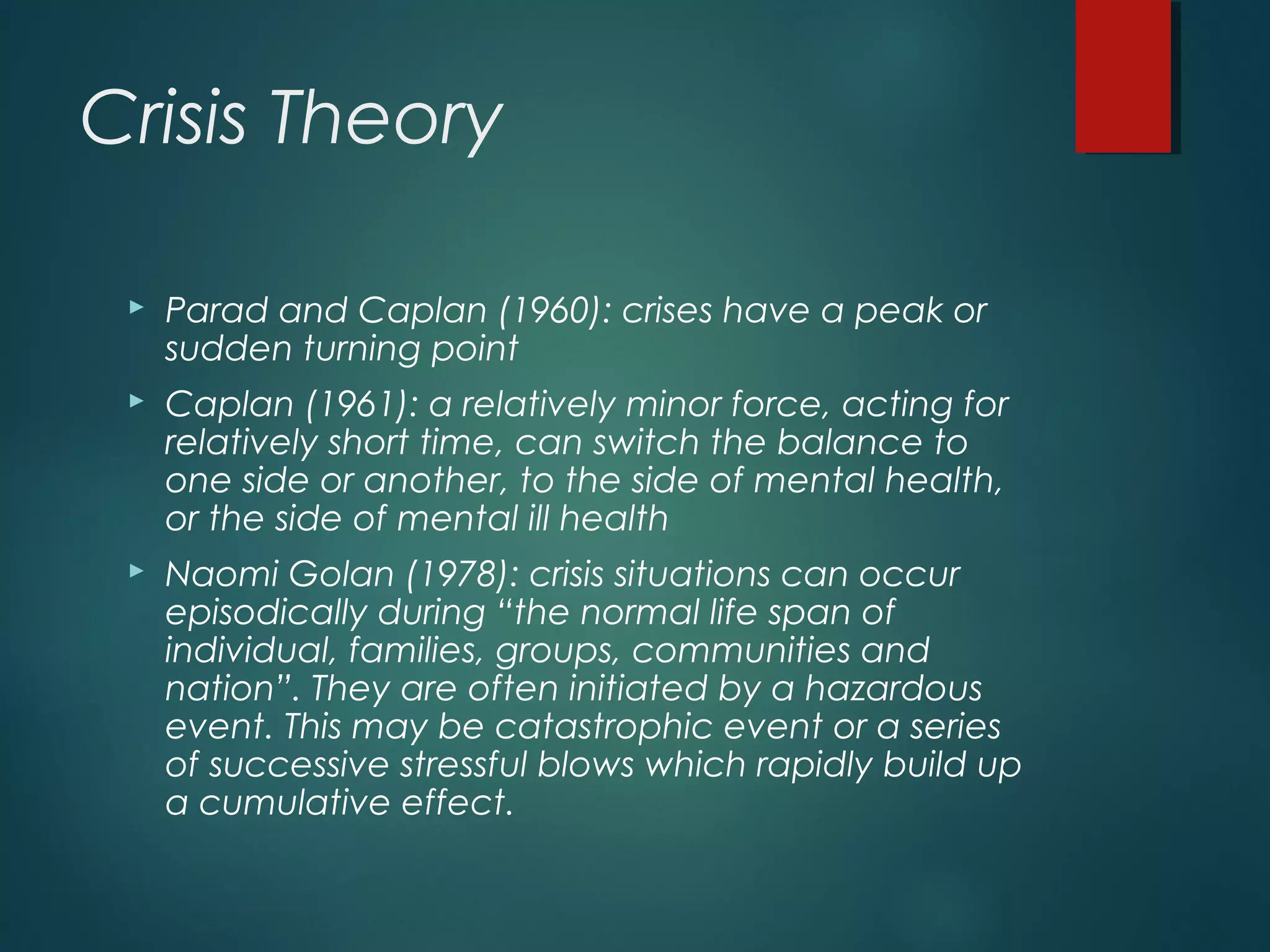 crises managment | PPT